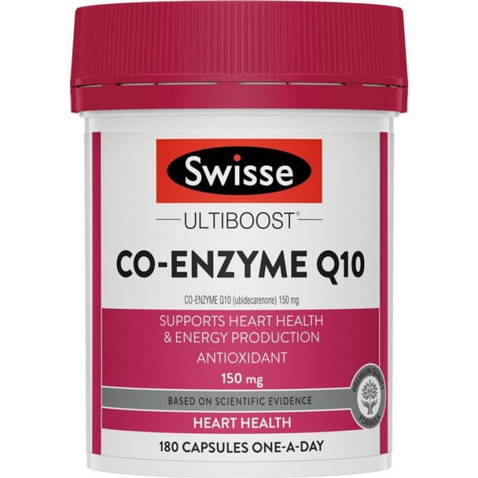 Shop Swisse Co-Enzyme Q10 150mg 180 Capsules Online